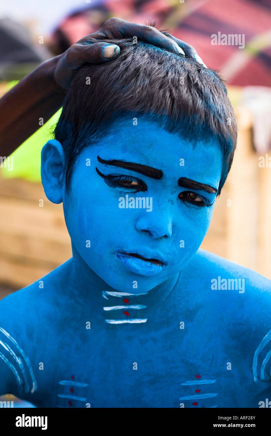 Blue Black People Of India