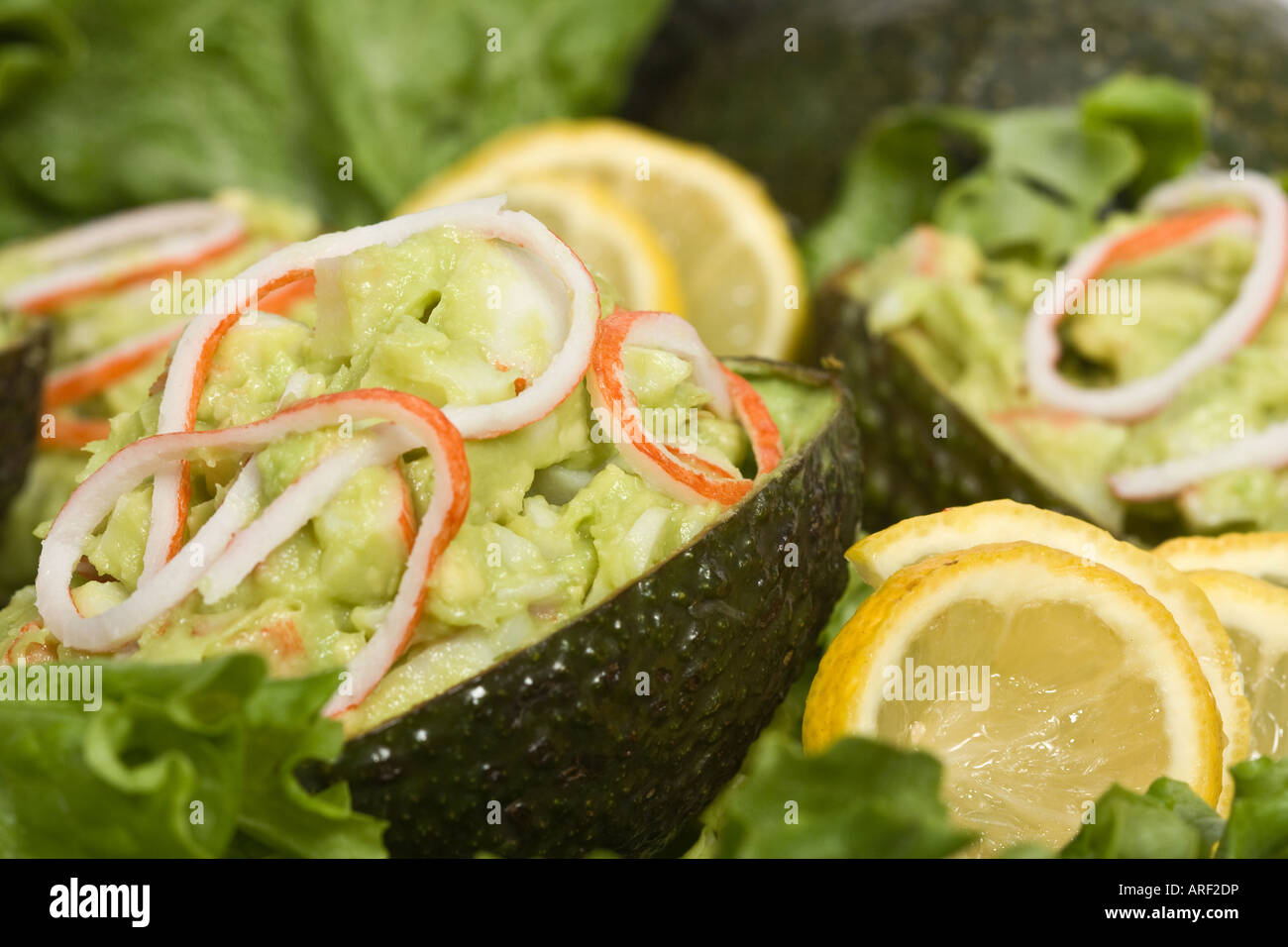 Avocado mousse lemon food hi-res Stock Photo - Alamy