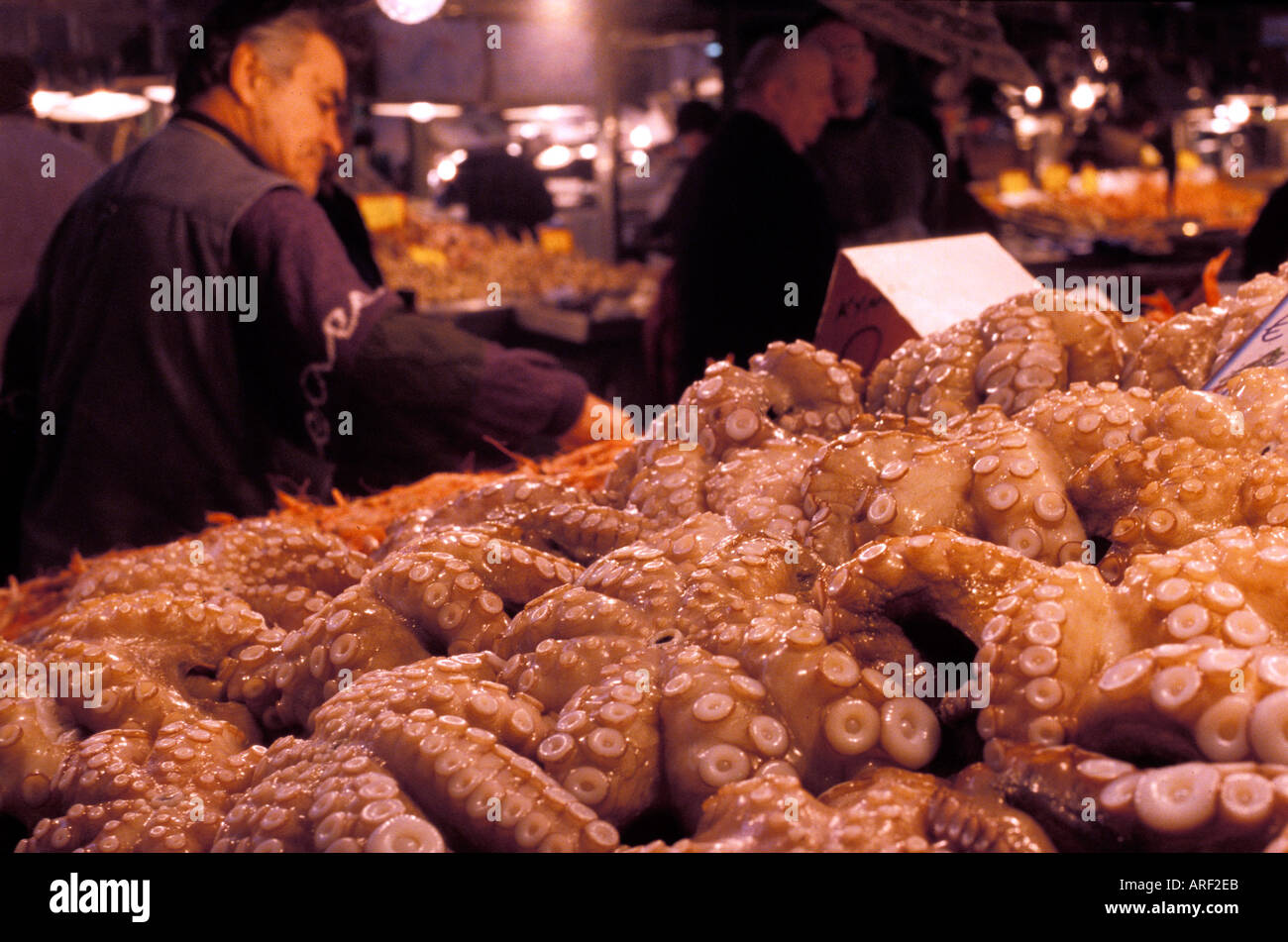 Athens central meat and fish market hi-res stock photography and images ...