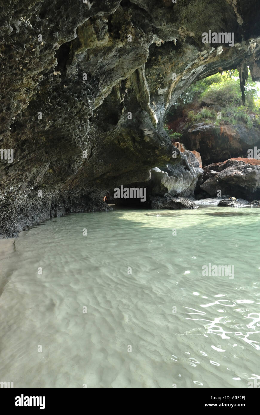Beach of Pranang Cave,krabi Stock Photo - Alamy