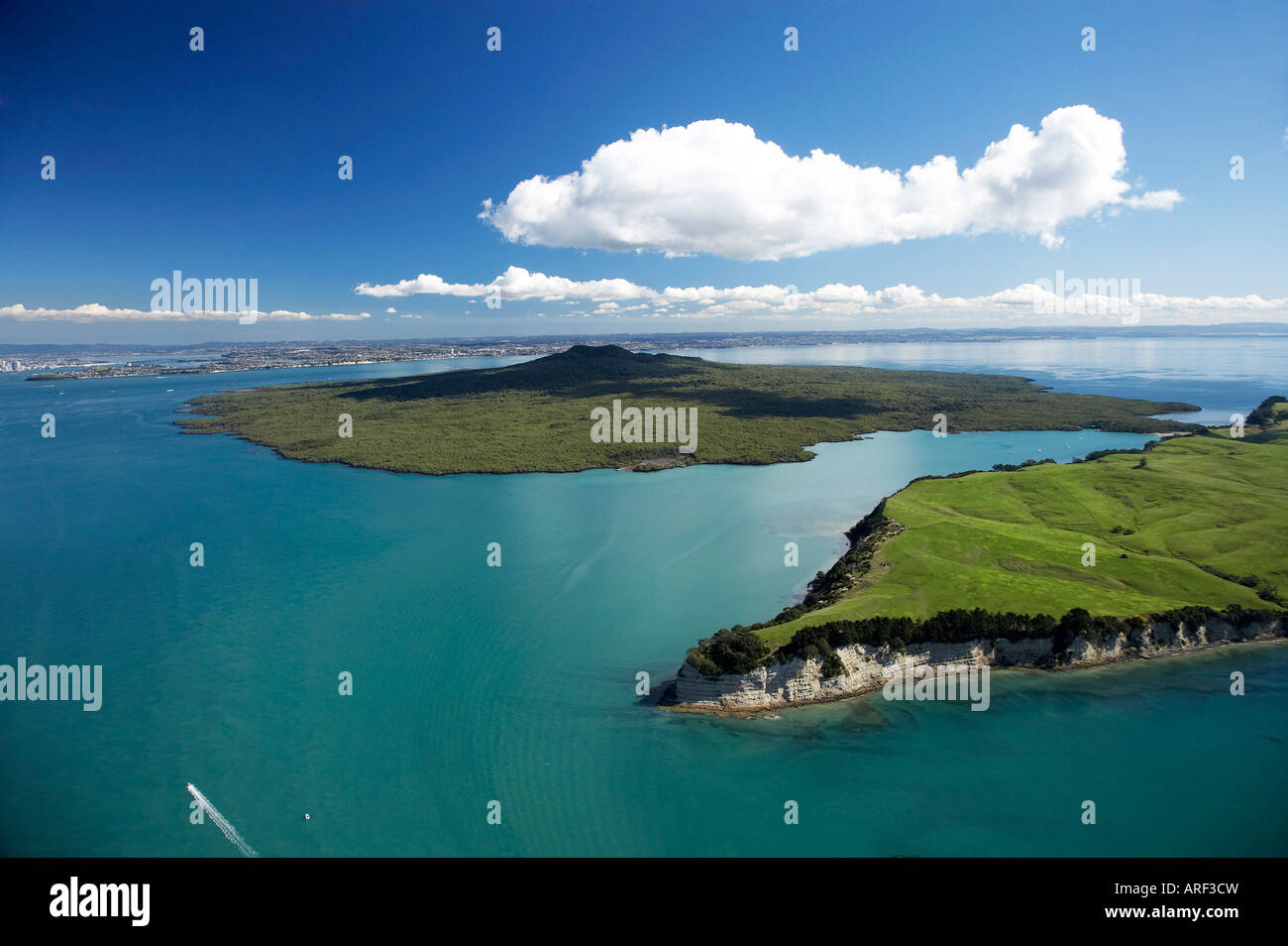 Motutapu Island closest and Rangitoto Island Auckland North Island New ...