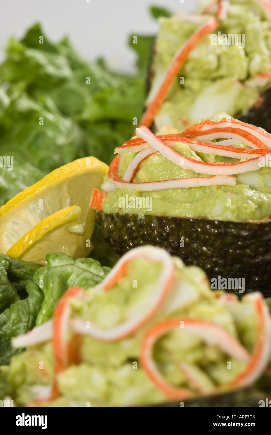 Avocado mousse lemon food hi-res Stock Photo - Alamy