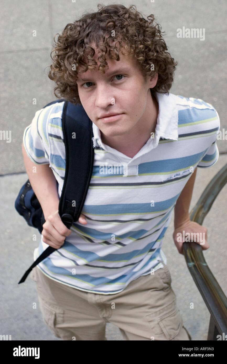 College Student portrait on campus Stock Photo - Alamy