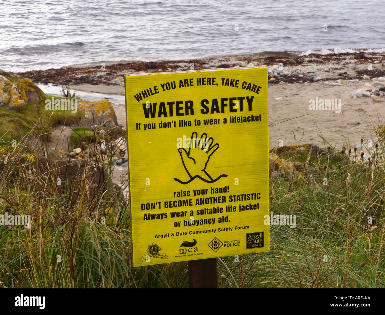 Water safety sign Stock Photo - Alamy