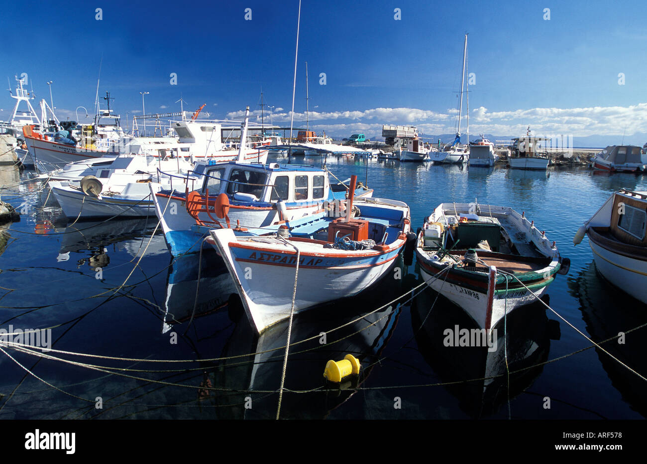 Fishing boats in Rafina Athens 2nd port for ferries to the islands ...
