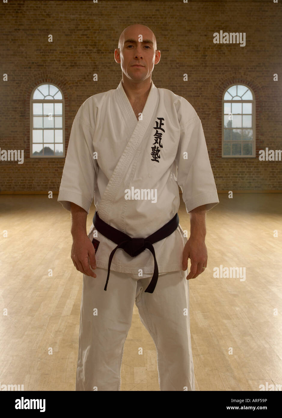Karate man standing Stock Photo - Alamy