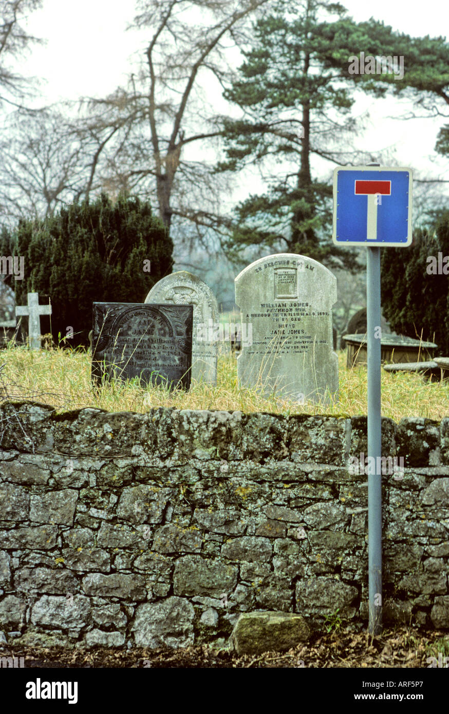 Dead End Cemetery, North Wales, UK [vertical] Stock Photo - Alamy