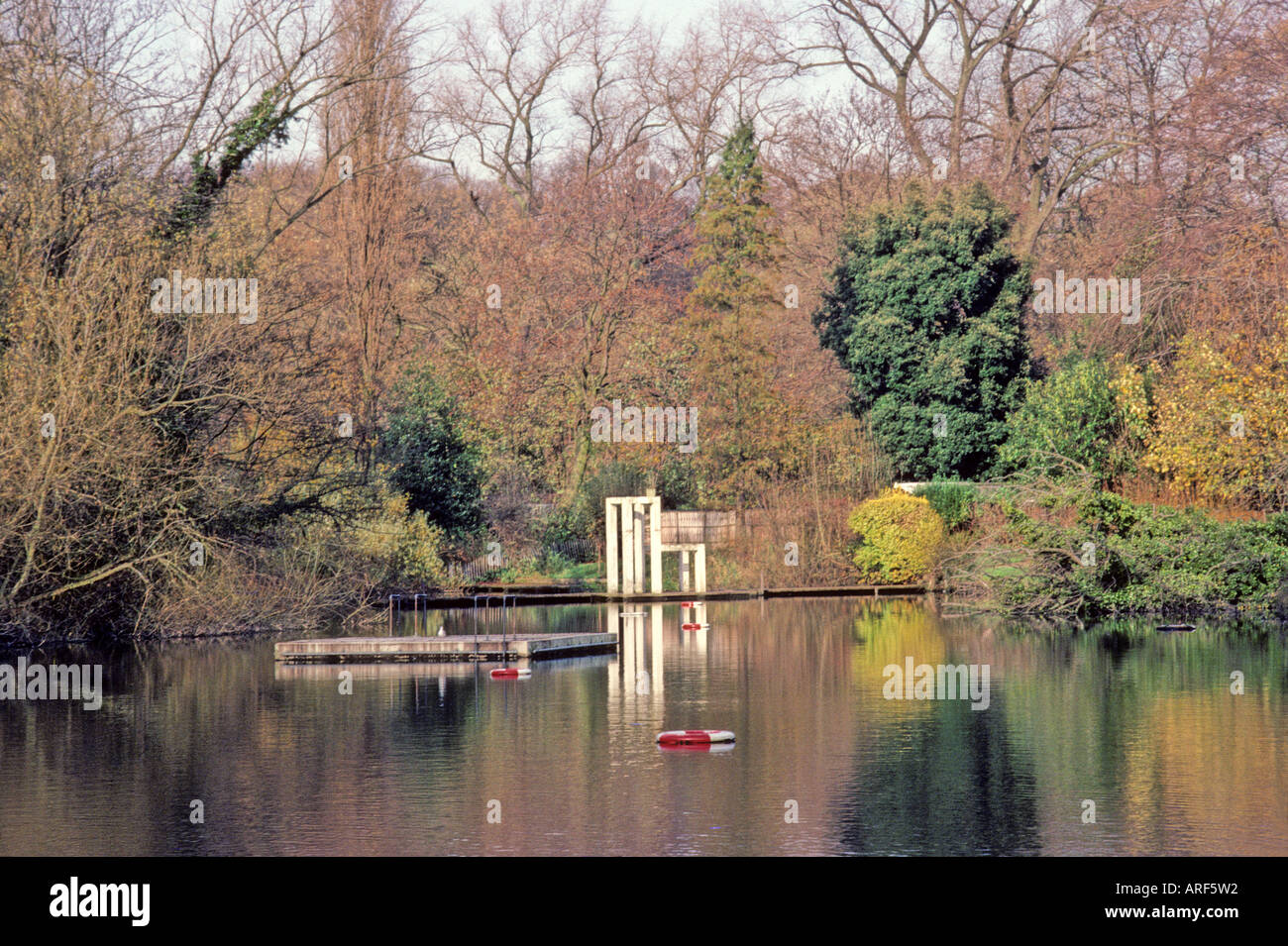 Hampstead heath pond swim hi-res stock photography and images - Alamy