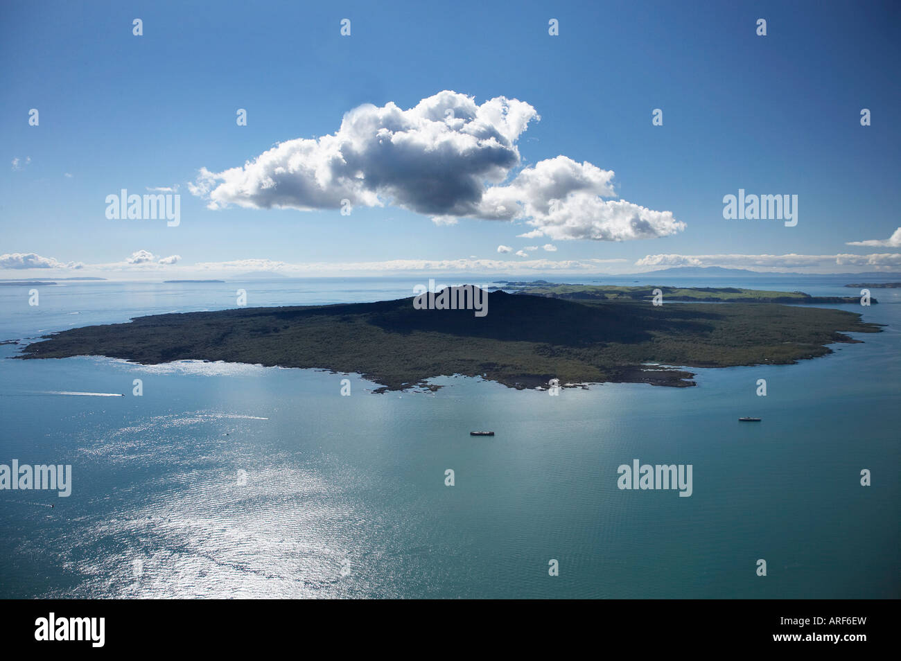 Aerial view rangitoto island hi-res stock photography and images - Alamy