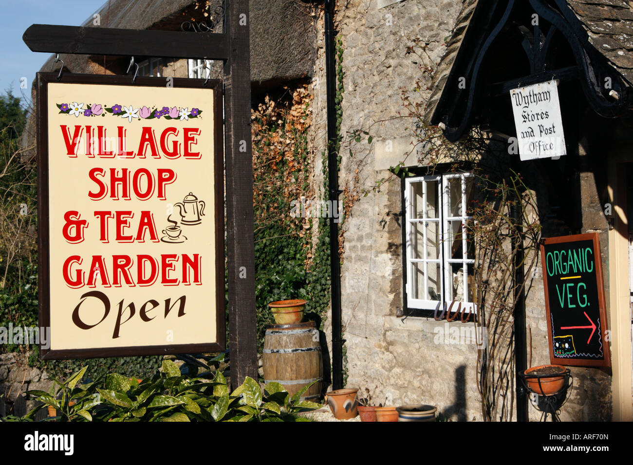 Wytham [Village Shop] and "Post Office", Rural Oxfordshire, England, UK ...