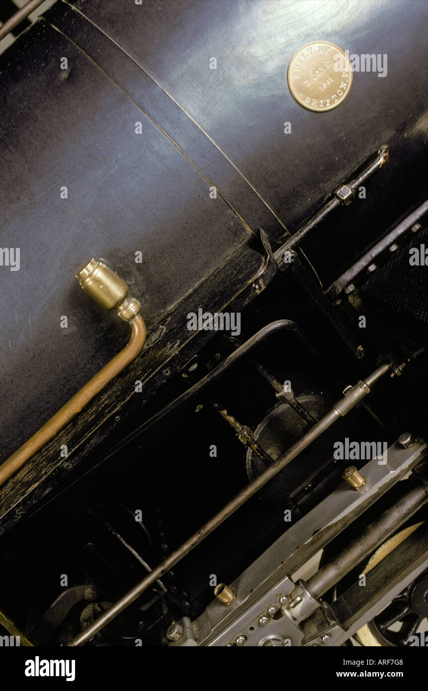 front end old fashion steam locomotive engine Stock Photo - Alamy