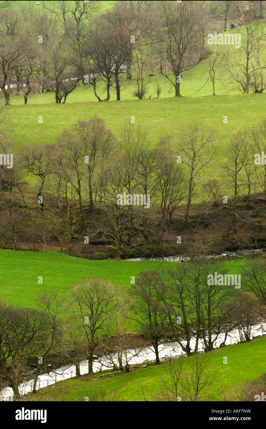 Europe Wales Dovey River valley Stock Photo - Alamy