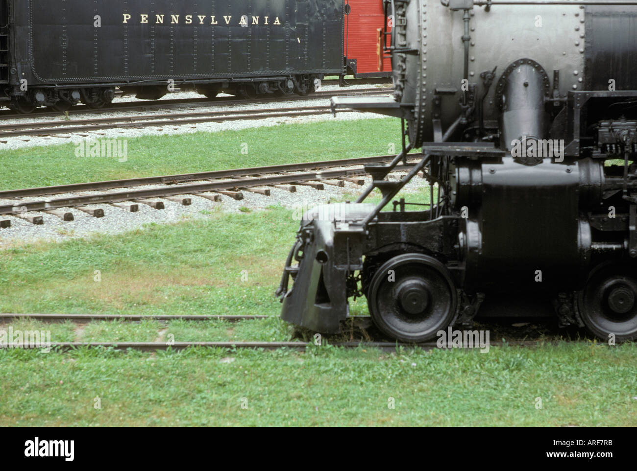 front end old fashion steam locomotive Stock Photo - Alamy