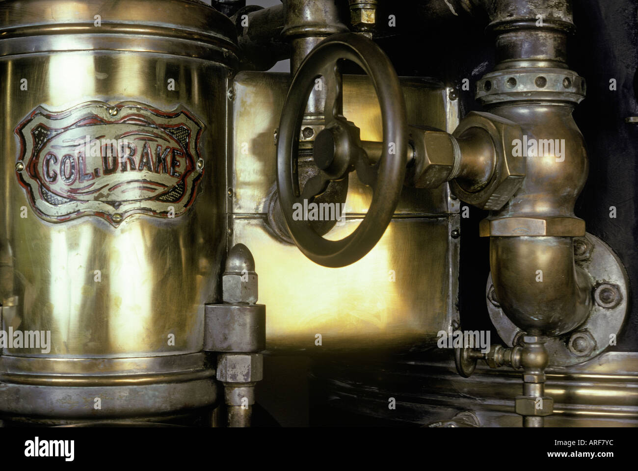 antique oil well pump engine energy source exploration petroleum ...