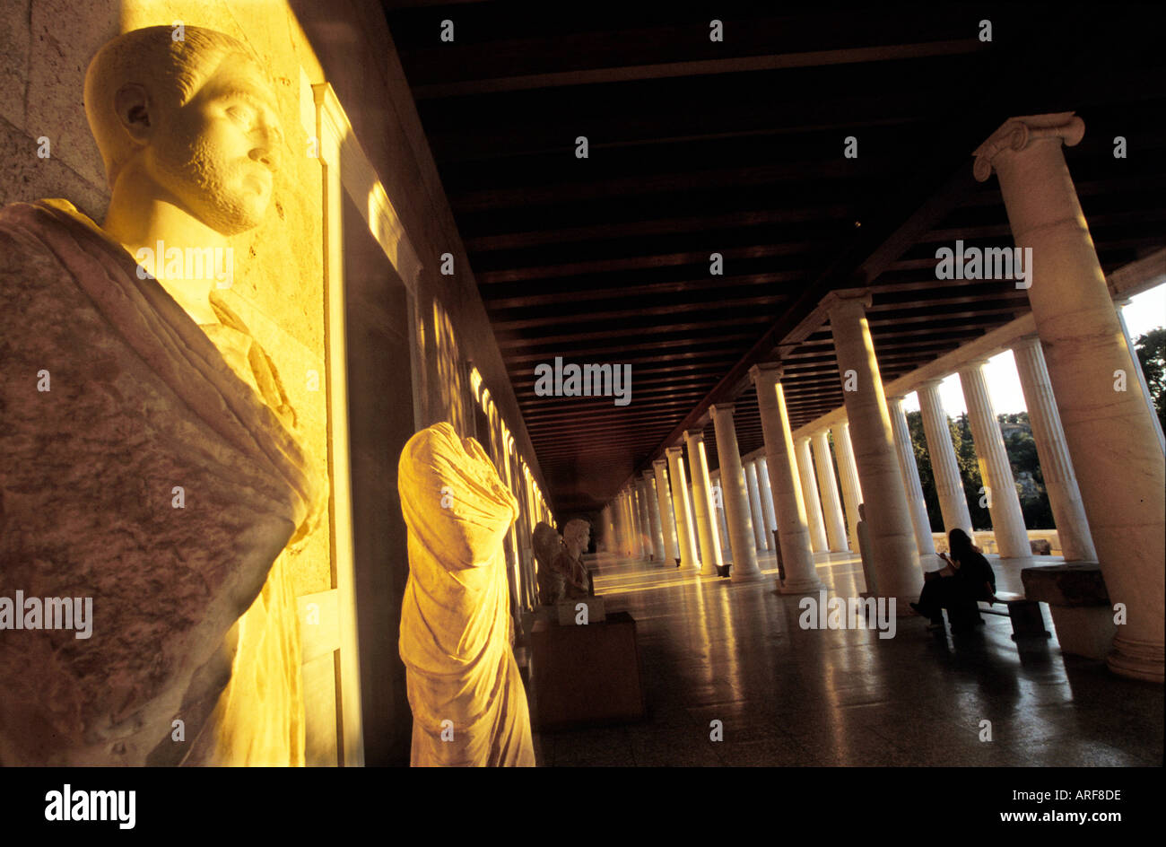 Agora Museum within the reconstructed building of Stoa of Attalos Old ...