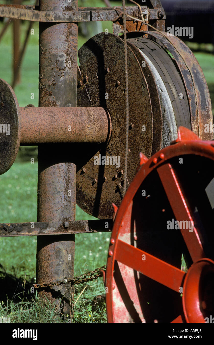 antique oil well pump engine close up parts energy source exploration ...