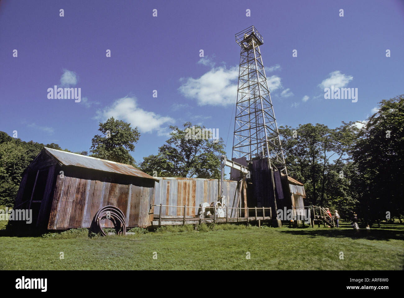 antique oil well pump engine energy source exploration petroleum ...
