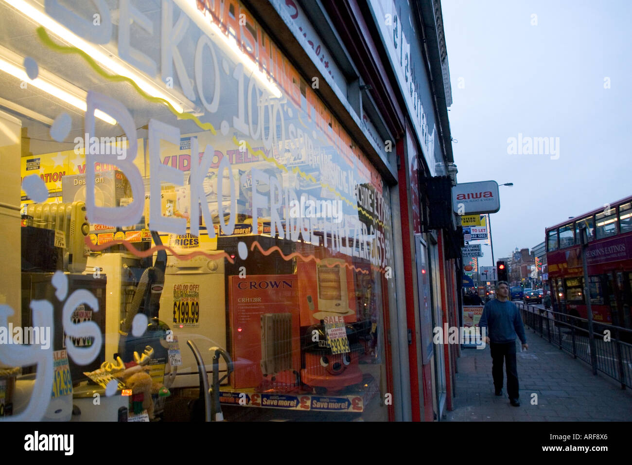 Walworth Road South London running between the Elephant and Castle and ...