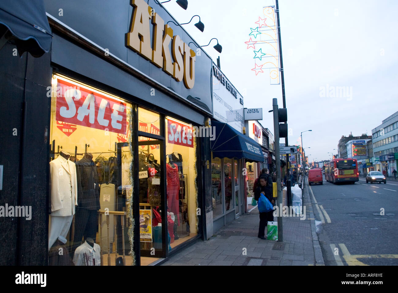 Walworth Road South London running between the Elephant and Castle and ...