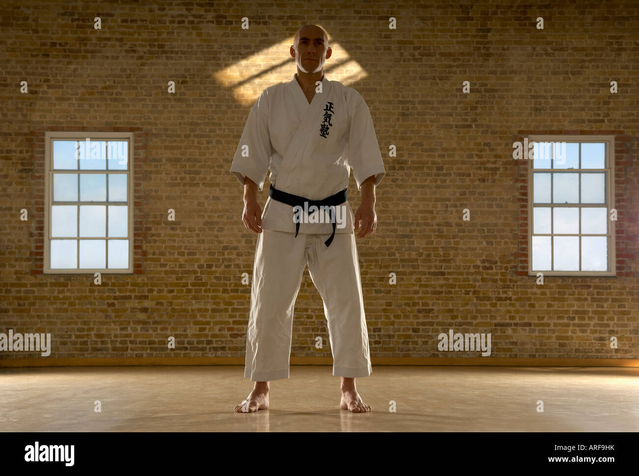 Karate man standing Stock Photo - Alamy
