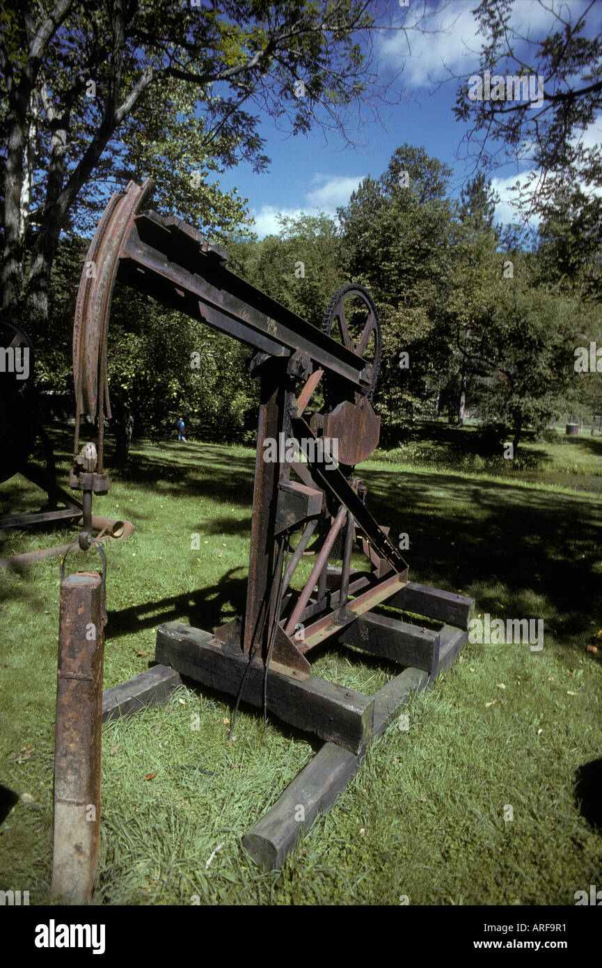 antique oil well pump energy source exploration petroleum resource ...