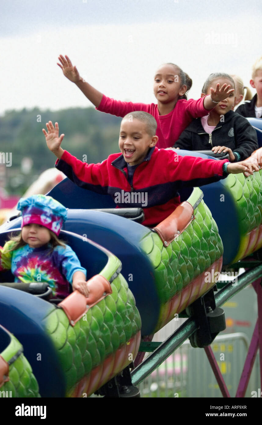 Girls on roller coaster hi-res stock photography and images - Alamy