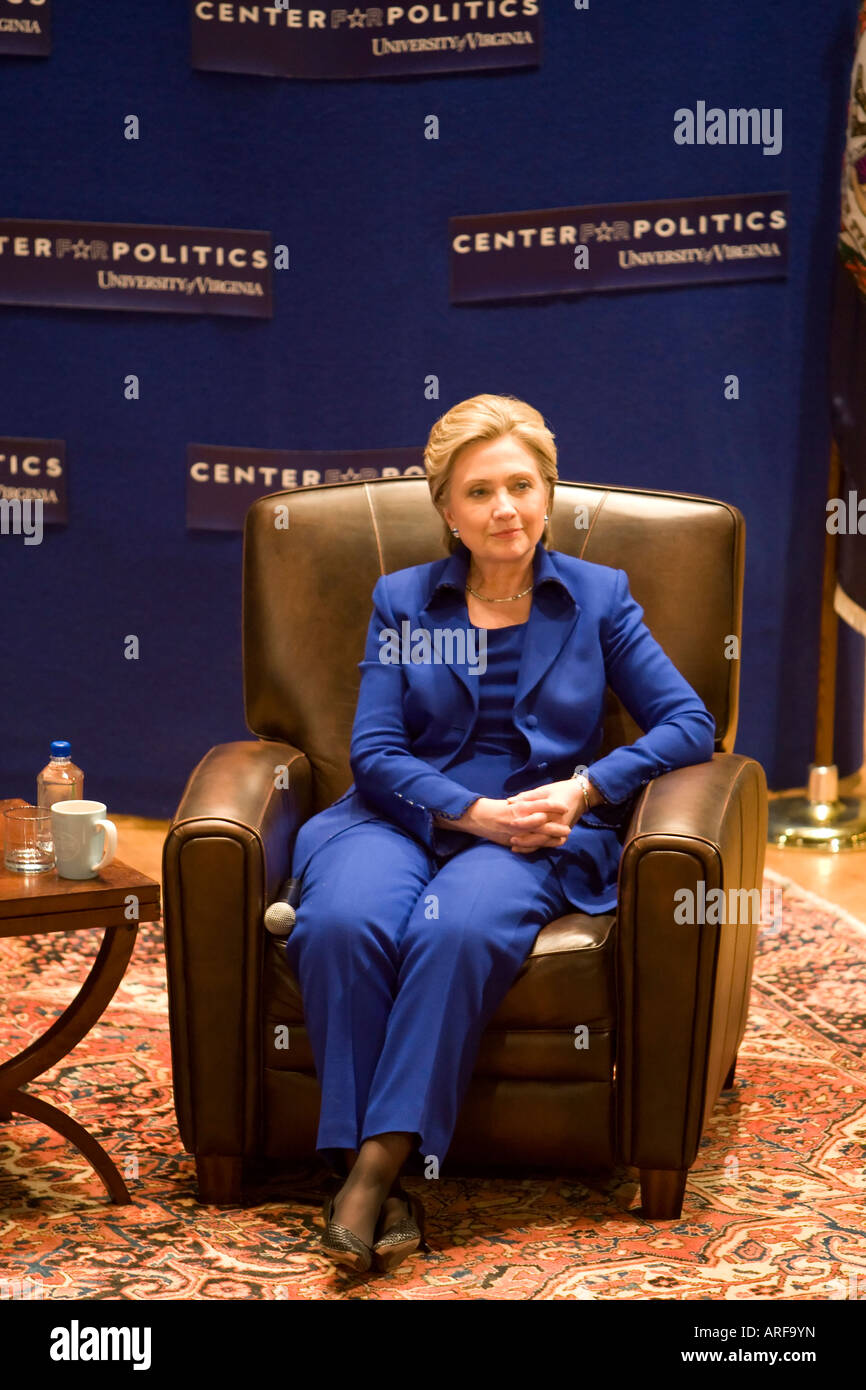 Sen. Hillary Clinton (D-NY) was a guest speaker for Larry Sabato's ...