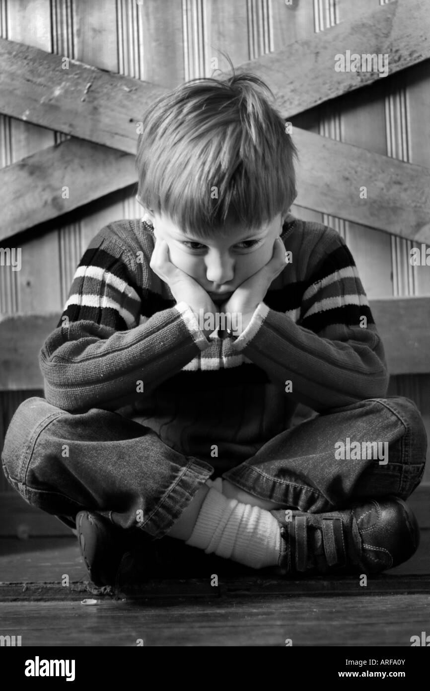 Child sulking looking sad and unhappy Stock Photo - Alamy