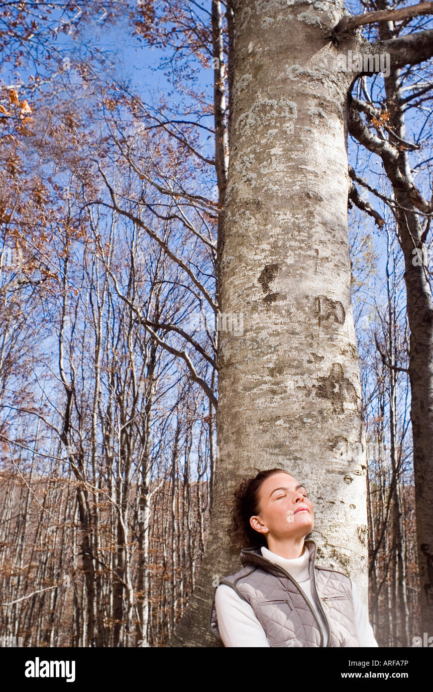Leaning Against A Tree High Resolution Stock Photography and Images - Alamy