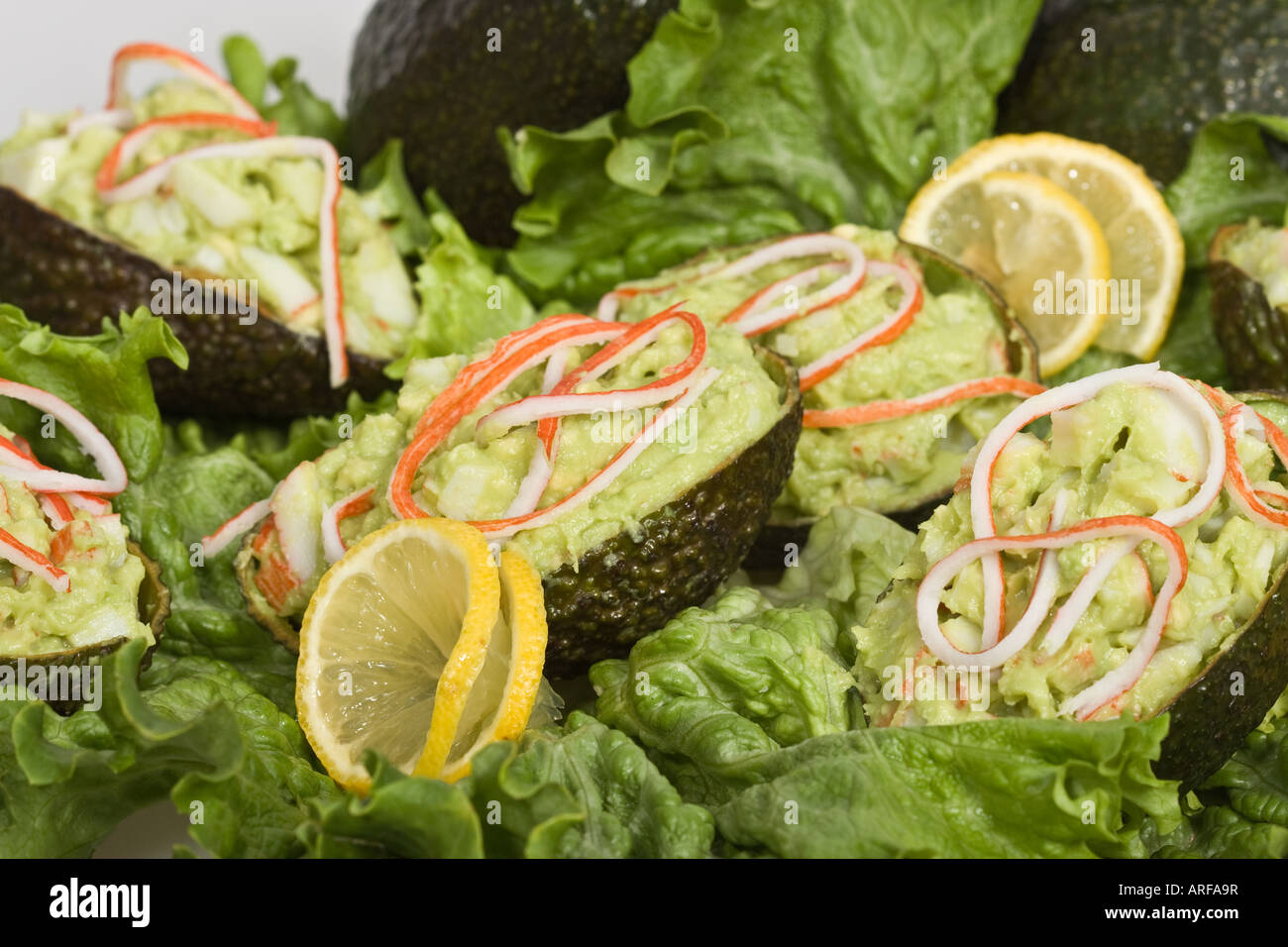 Avocado mousse lemon food hi-res Stock Photo - Alamy