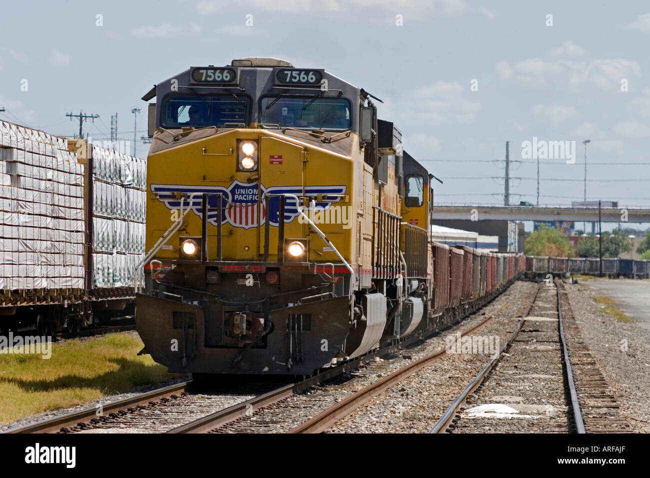 Railroad engine Union Pacific Stock Photo - Alamy