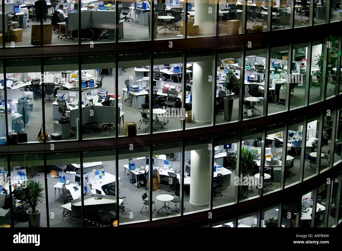 Offices after hours Stock Photo - Alamy