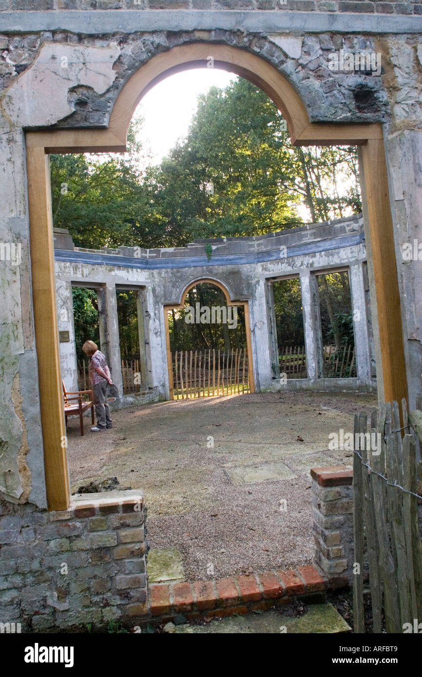 Ruins of buildings at Warley Place Brentwood Essex. Formally the home ...