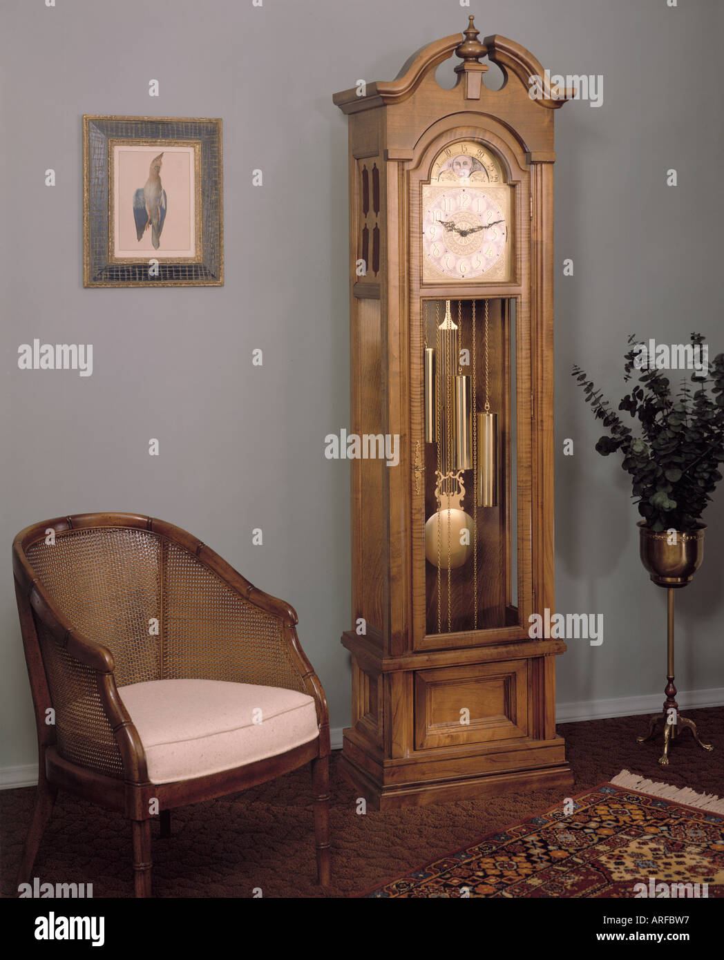 interior room grandfather clock Stock Photo - Alamy