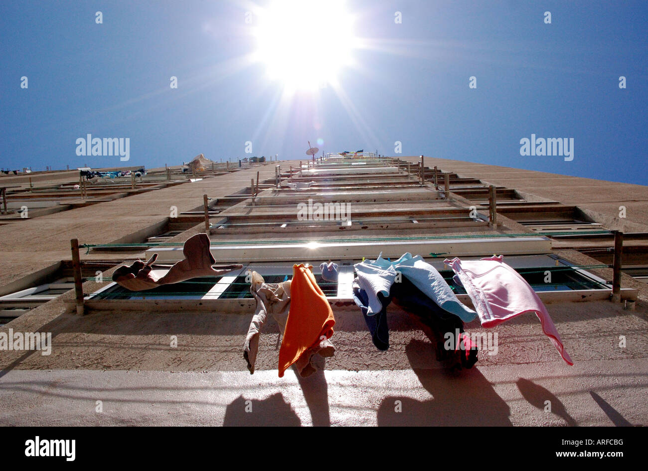 House clothes line hi-res stock photography and images - Alamy