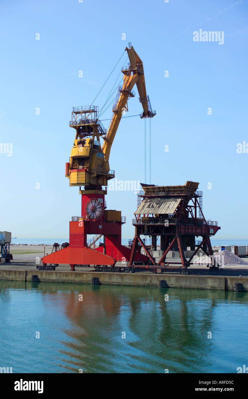 French dock cranes Stock Photo - Alamy