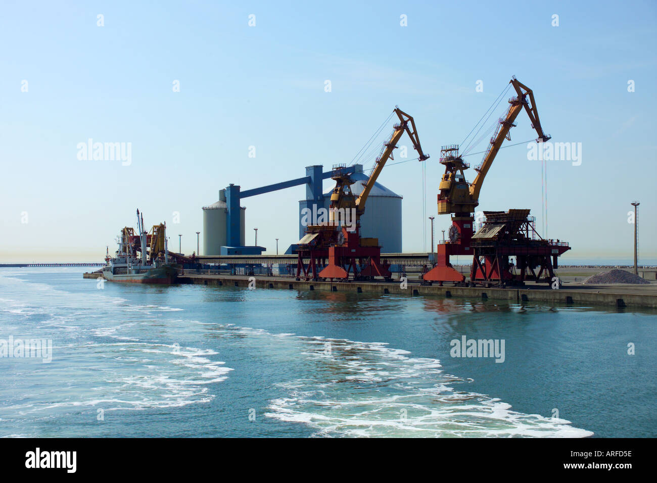 French dock cranes Stock Photo - Alamy