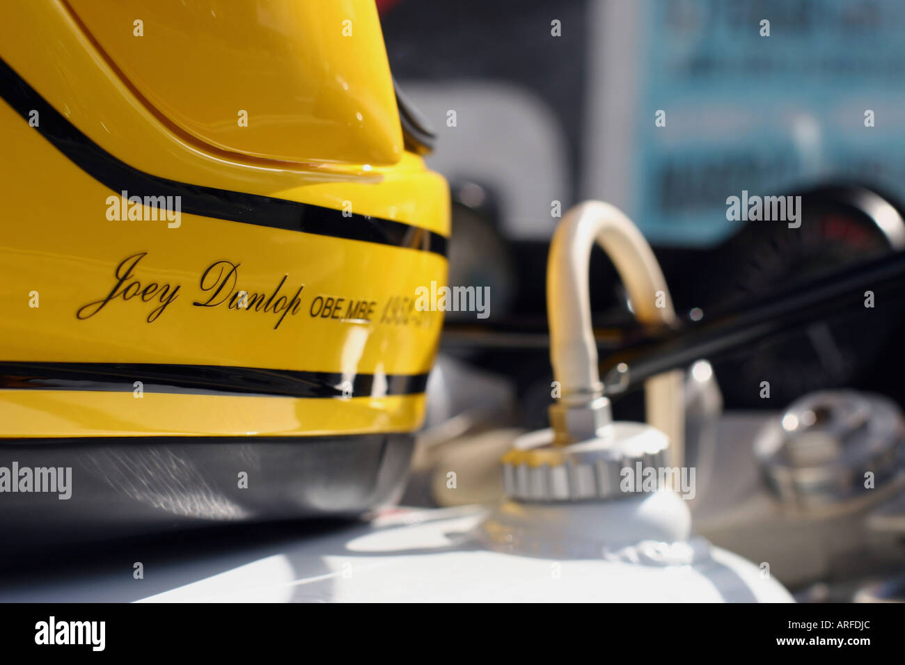 "joey dunlop helmet Stock Photo - Alamy