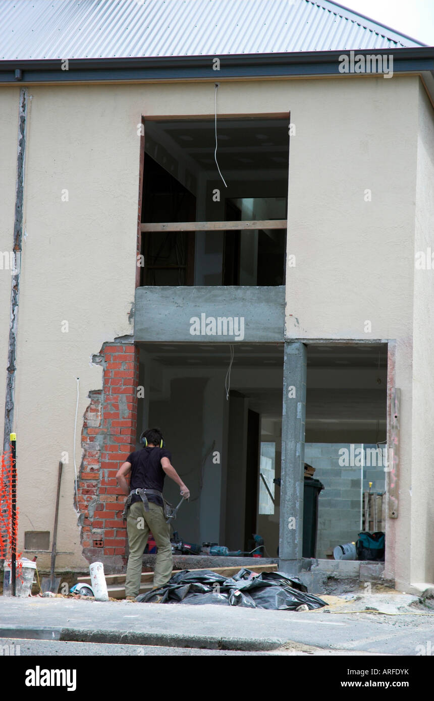 Residential property gutted in the course of a full renovation Stock ...