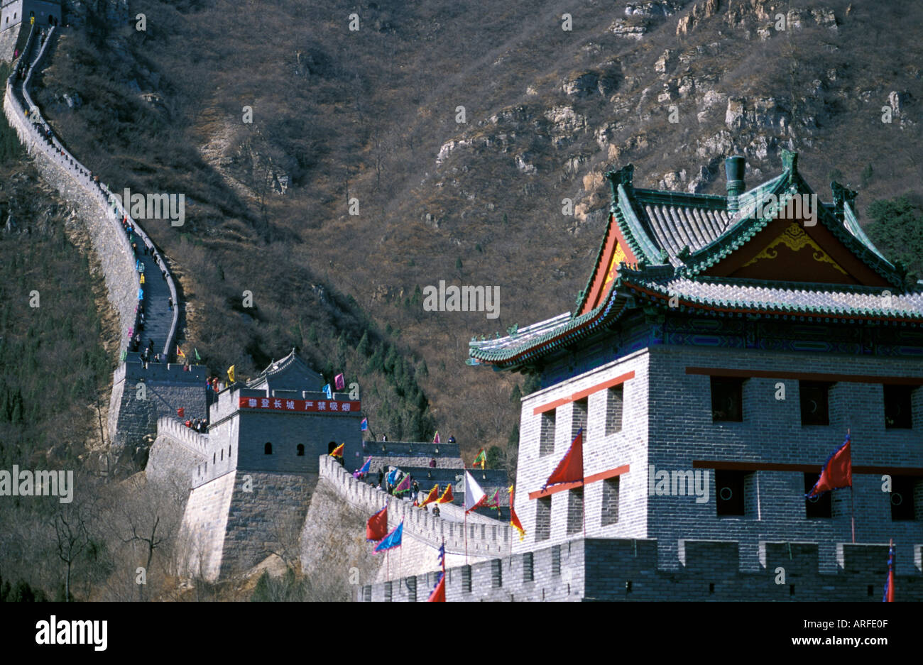 Chinese Wall Peking China Stock Photo - Alamy