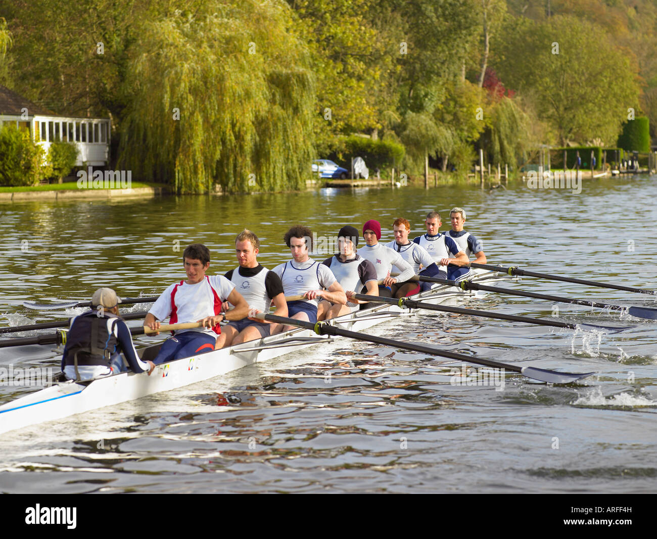 Full eight rowing Stock Photo - Alamy