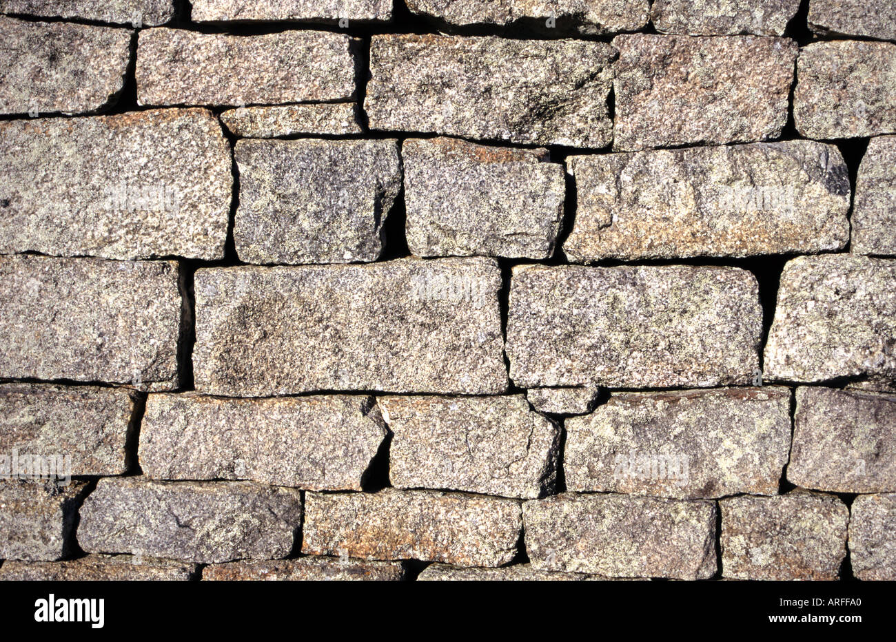 Simple Inca stonework at Machu Picchu, Peru Stock Photo - Alamy