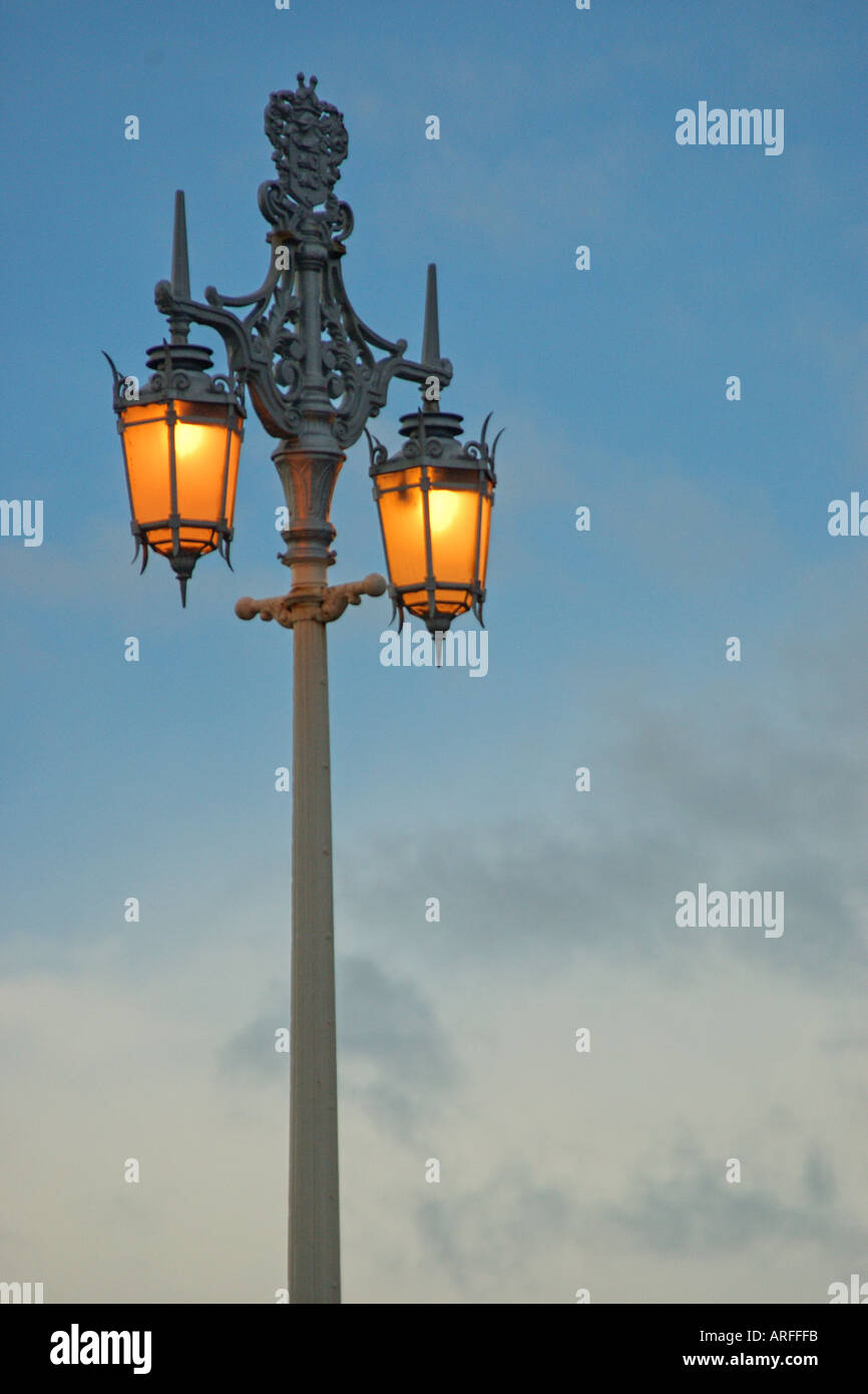 Old fashioned street lighting Stock Photo - Alamy