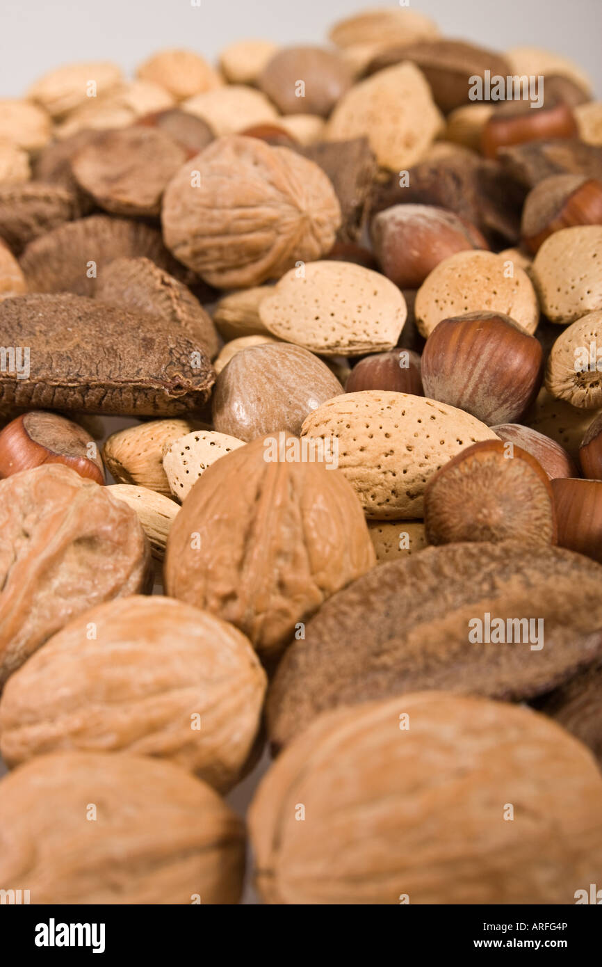 Mixed Nuts In Shells Selection High Resolution Stock Photography and ...