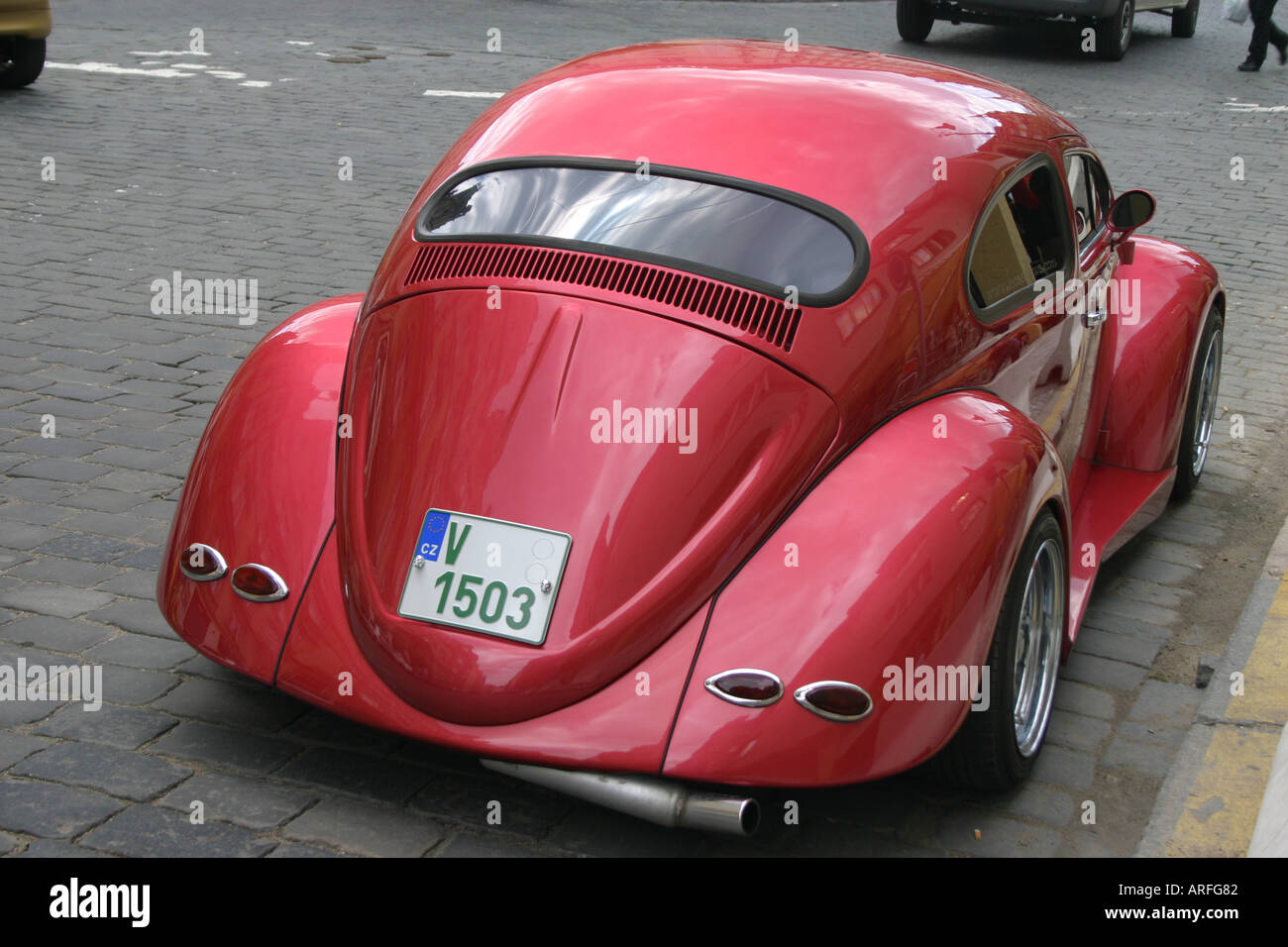 Lowered Modified Volkswagon Beetle Stock Photo - Alamy