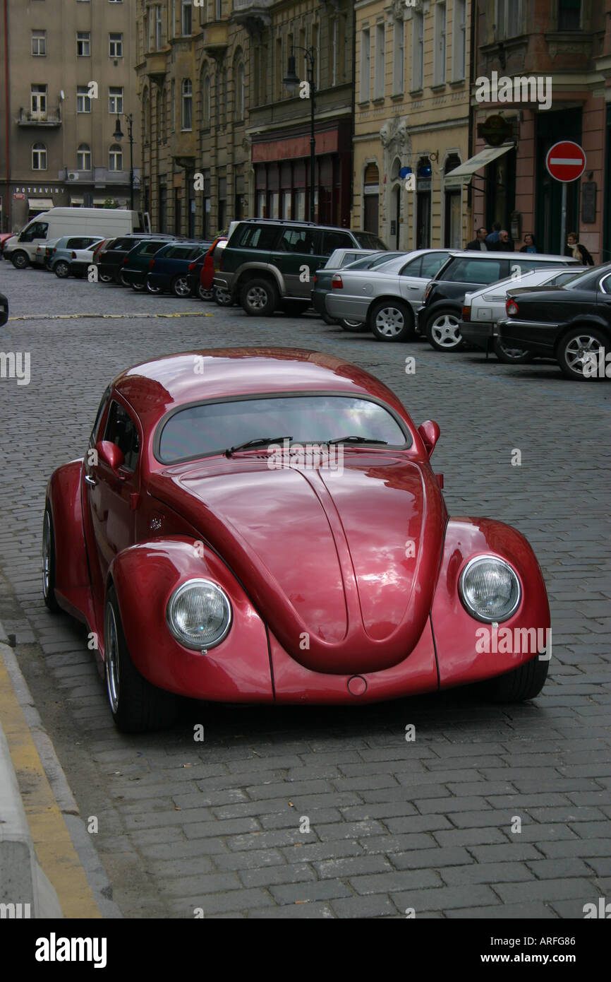 Lowered Modified Volkswagon Beetle Stock Photo - Alamy