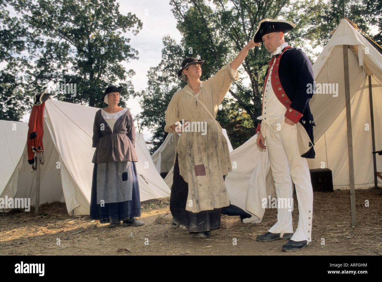 Continental army encampment hi-res stock photography and images - Alamy