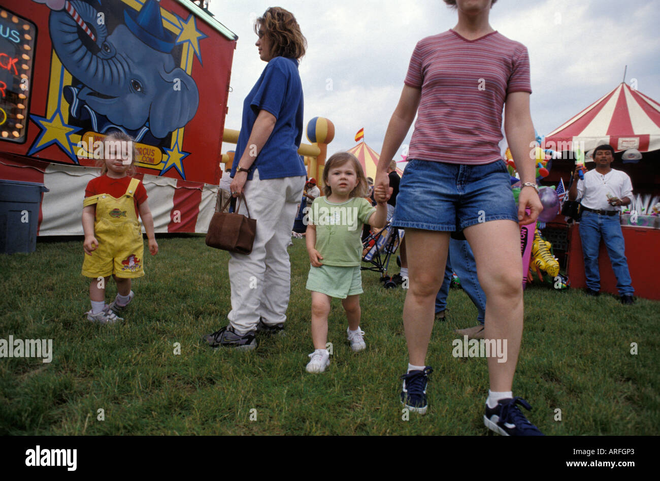 Kelly Miller Circus USA America American midway concessions Stock Photo ...