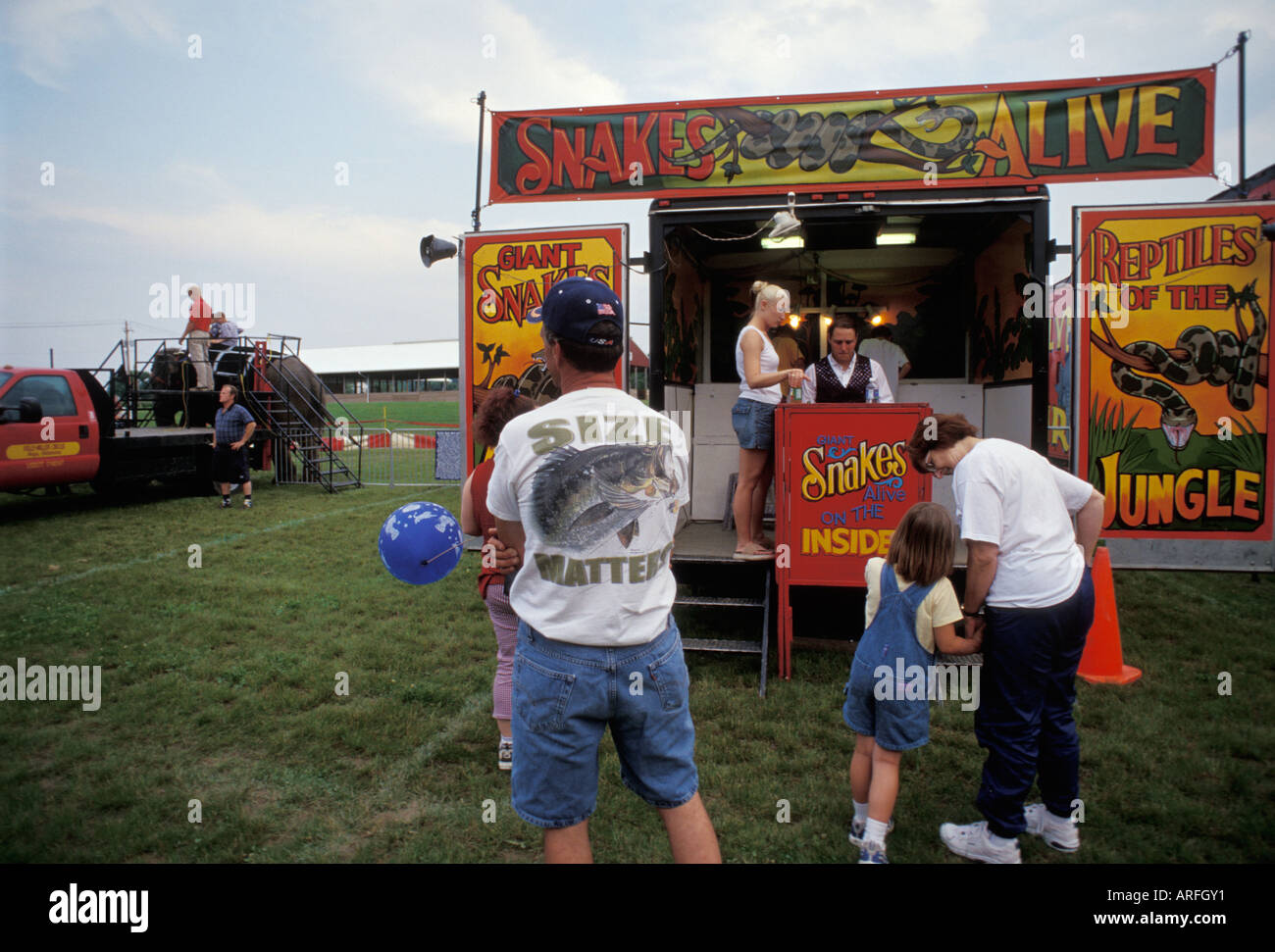 Kelly Miller Circus USA America American midway concessions Stock Photo ...