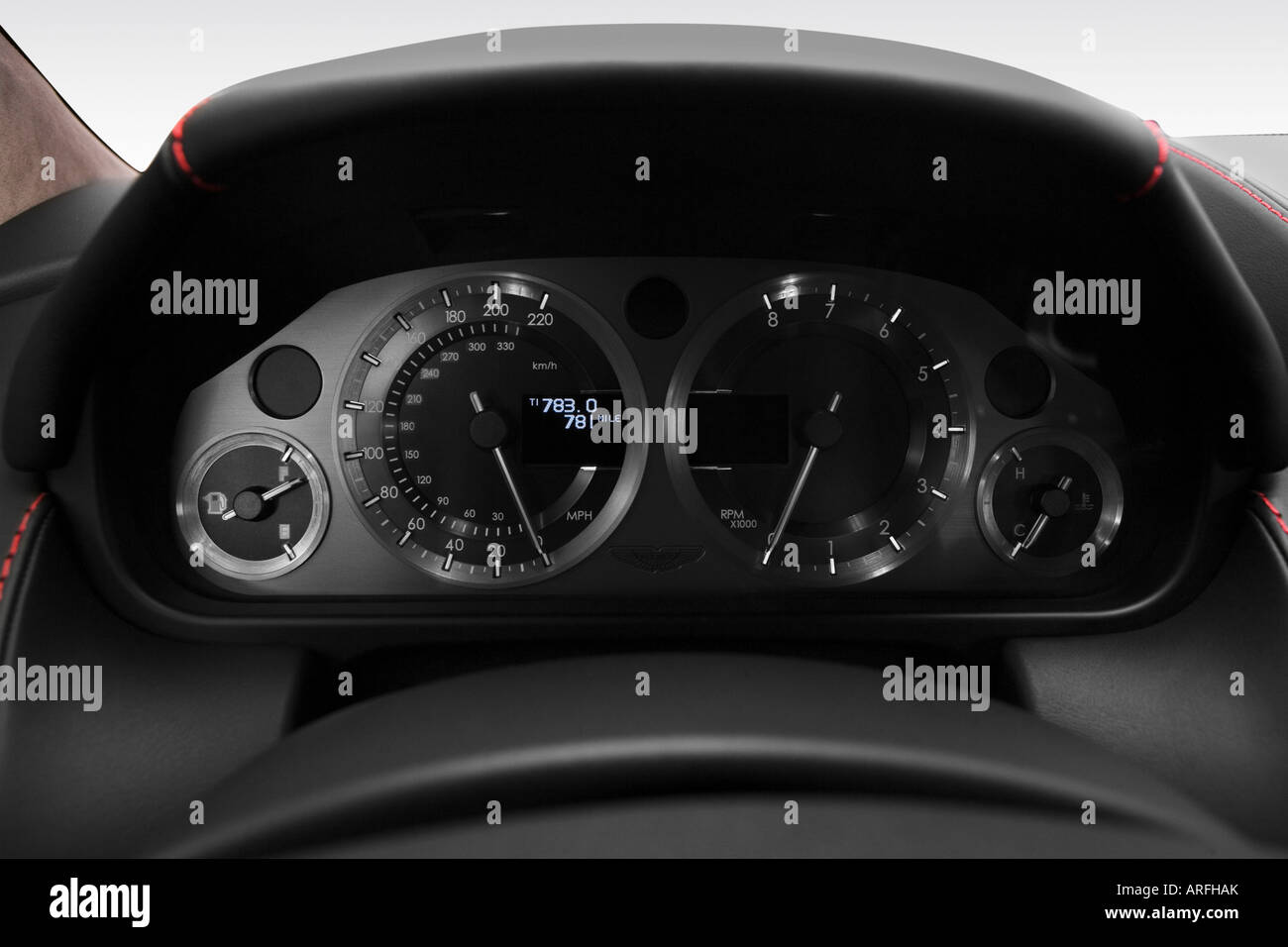 2007 Aston Martin V8 Vantage in Red - Speedometer/tachometer Stock ...